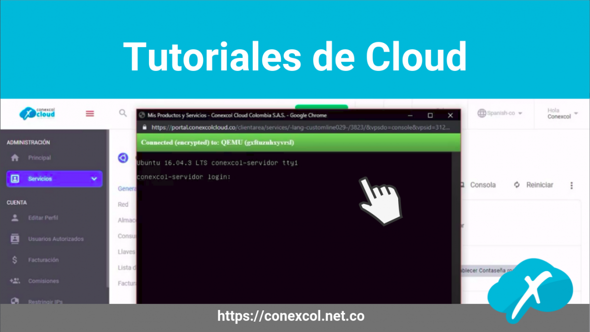 Tutoriales de Servidores Cloud | Conexcol Cloud Colombia