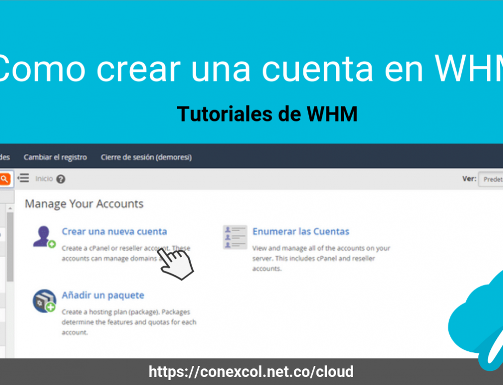 Tutoriales de cPanel | Conexcol Cloud Colombia